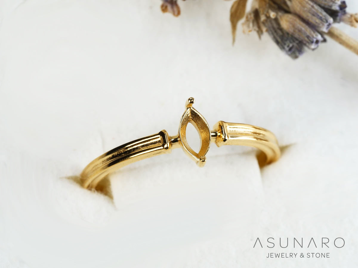 【お仕立て用】空枠番号：S247A リング枠 ダイヤなし【オーダージュエリー用】 – ASUNARO STONE